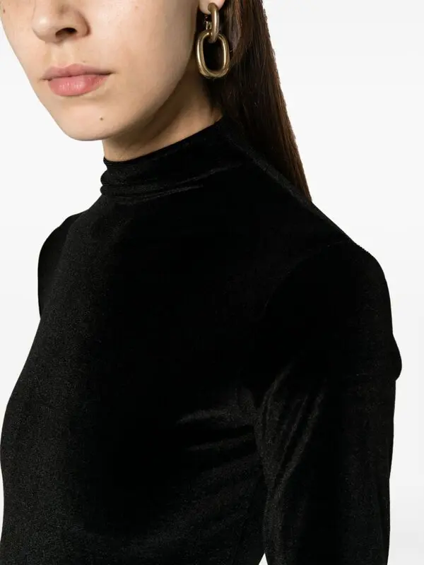 ATU BODY COUTURE Velvet Bodysuit - Black