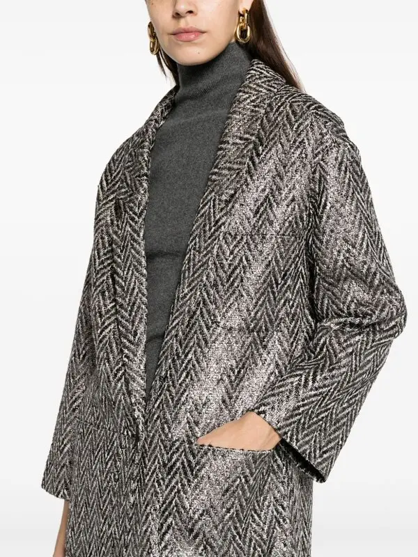 Smythe Herringbone Single-breasted Coat