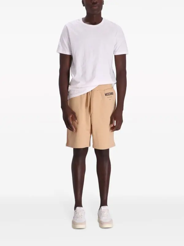 Moschino Print Organic Cotton Track Shorts