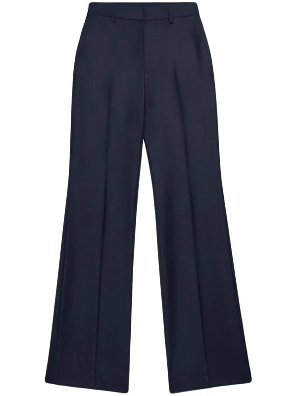 AMI Paris Wide-leg Virgin-wool Trousers