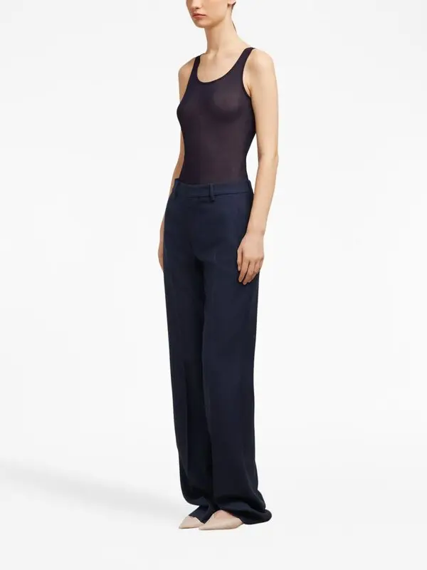 AMI Paris Wide-leg Virgin-wool Trousers