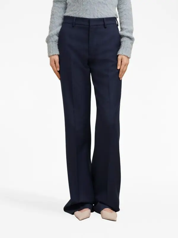 AMI Paris Wide-leg Virgin-wool Trousers
