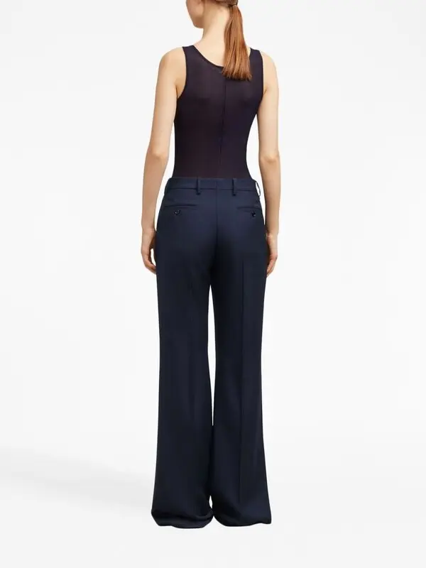 AMI Paris Wide-leg Virgin-wool Trousers