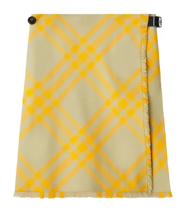 Burberry Wool-blend Check Mini Skirt