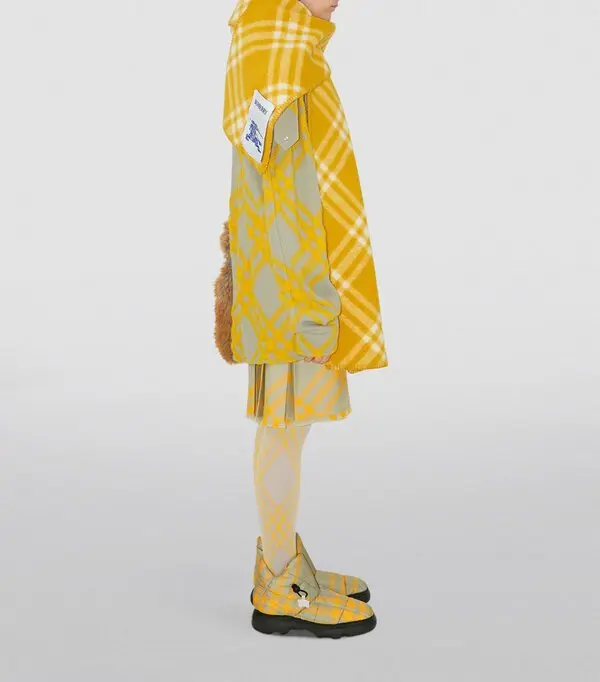 Burberry Wool-blend Check Mini Skirt