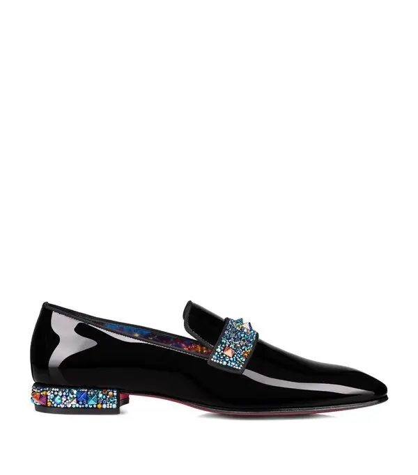 CHRISTIAN LOUBOUTIN X Marvel Infinity Rocks Leather Loafers
