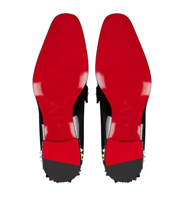 CHRISTIAN LOUBOUTIN X Marvel Infinity Rocks Leather Loafers