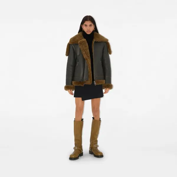 Burberry Shearling Aviator Jacket