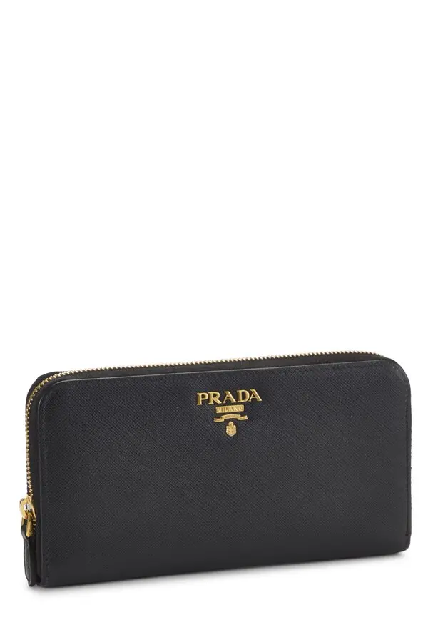 Prada Saffiano Zip Around Wallet