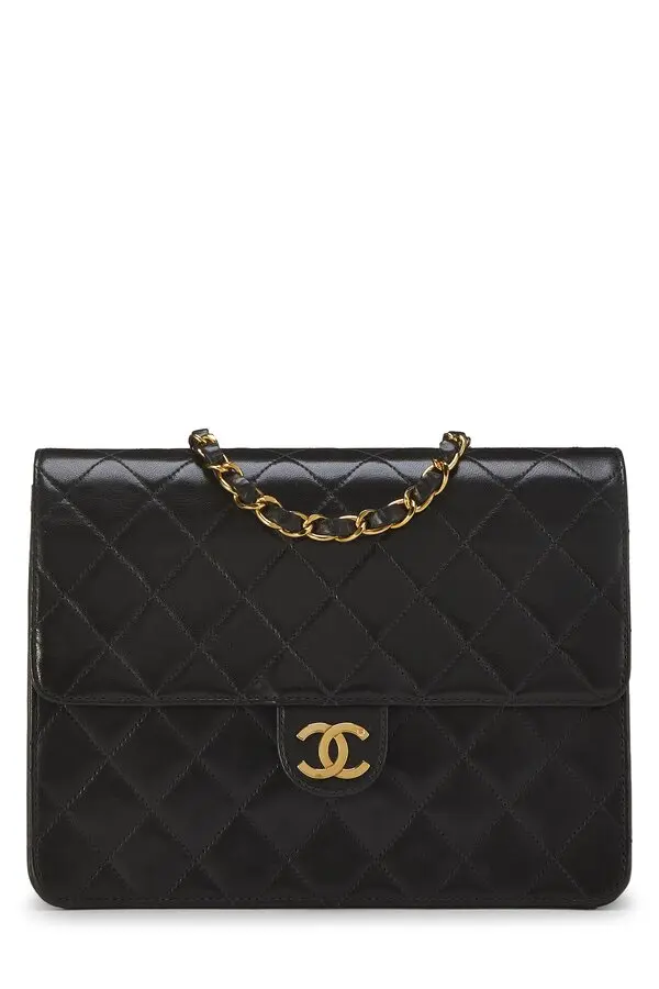 Chanel Lambskin Ex Flap Small Shoulder Bag - Black