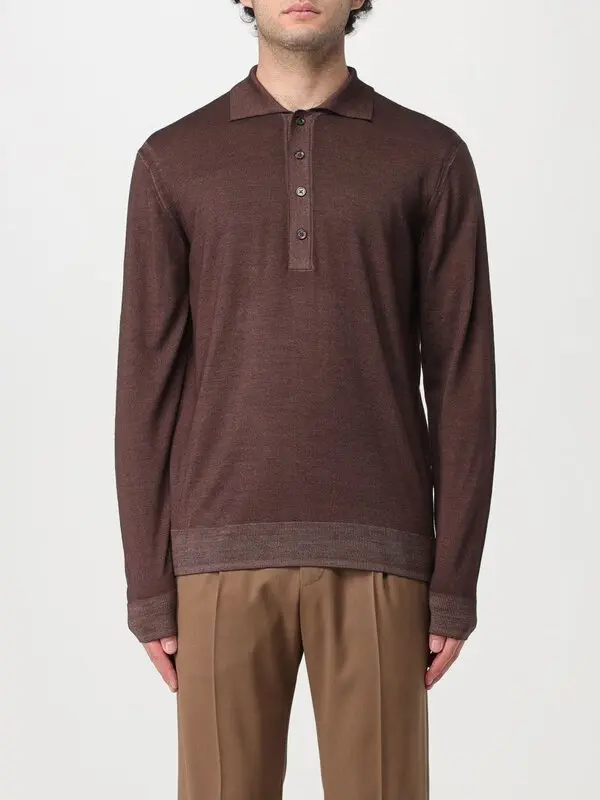 PAOLO PECORA Polo Shirt - Brown