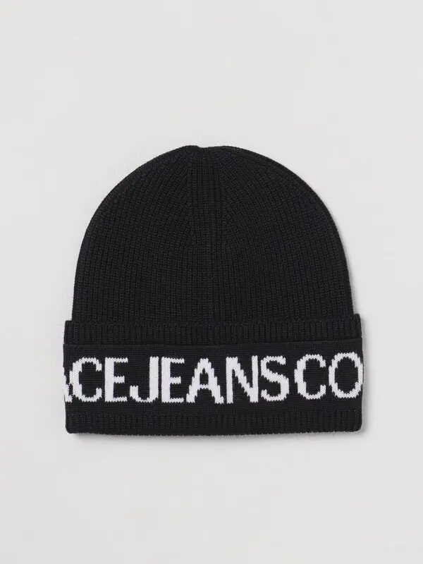 Versace Wool-blend Beanie - Black 1