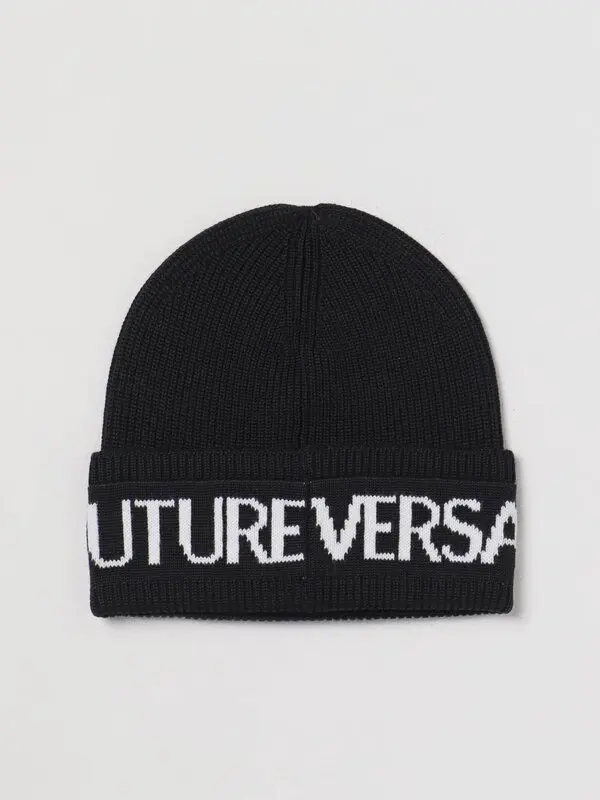 Versace Wool-blend Beanie - Black 1