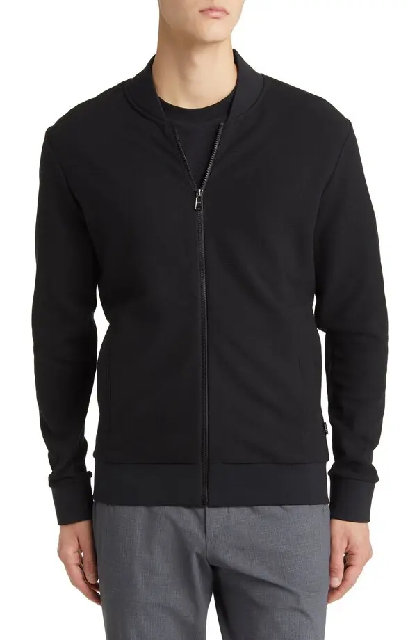 BOSS Skiles Knit Bomber Jacket
