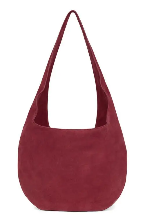 WE-AR4 The H Leather Hobo Bag - Maroon