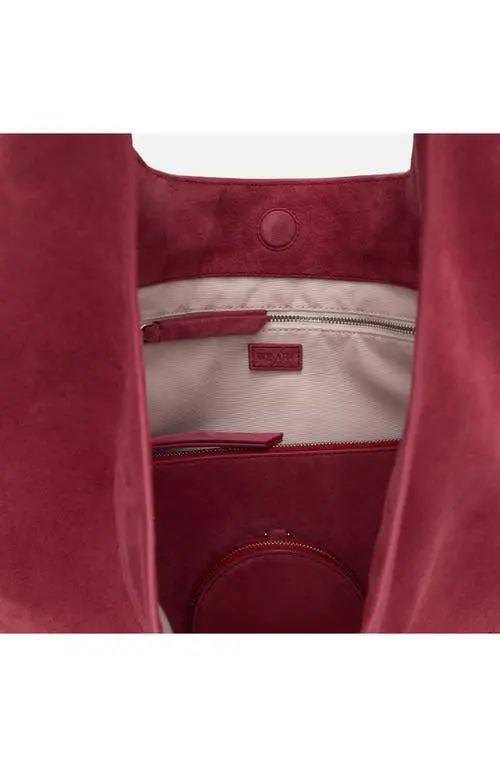 WE-AR4 The H Leather Hobo Bag - Maroon