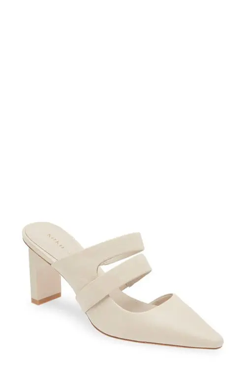 KOKO + PALENKI Century Pointed Toe Mule - Beige Leather