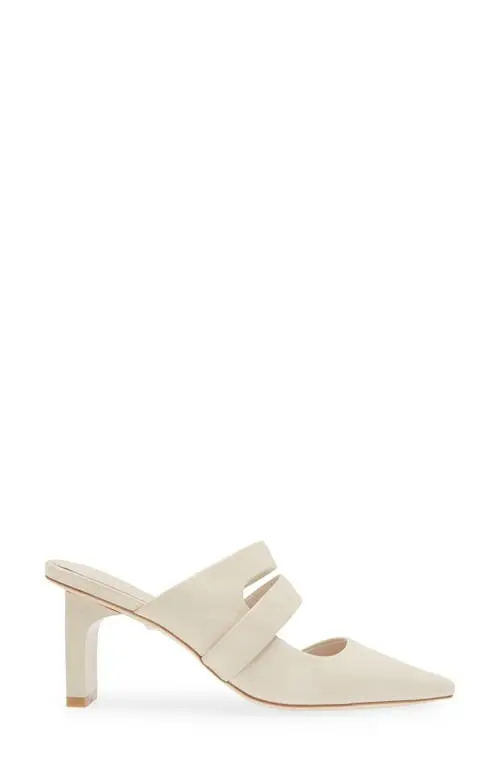 KOKO + PALENKI Century Pointed Toe Mule - Beige Leather