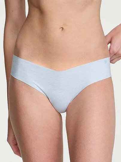 Victoria's Secret No-show Mesh Thong Panty - Blue