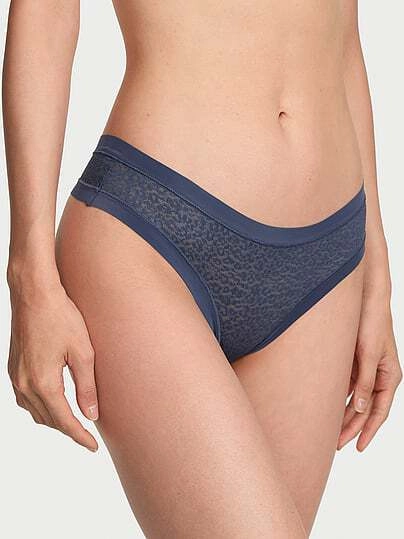 Victoria's Secret No-show Thong Panty - Blue