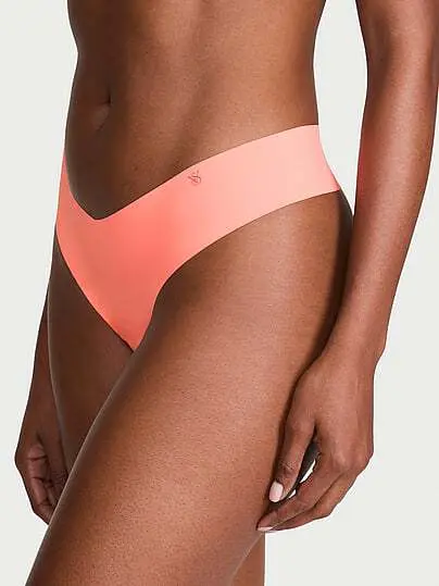 Victoria's Secret No-show Cotton Thong Panty - Red
