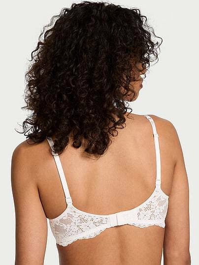 Victoria's Secret Dream Angels Wicked Bloom Embroidery Unlined Balconette Bra - White,ivory