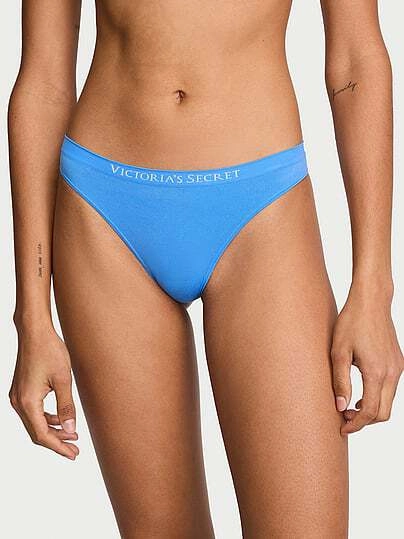 Victoria's Secret Seamless Thong Panty - Blue