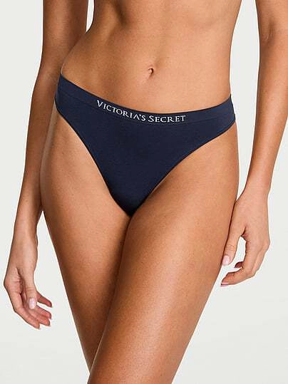 Victoria's Secret Seamless Thong Panty - Blue