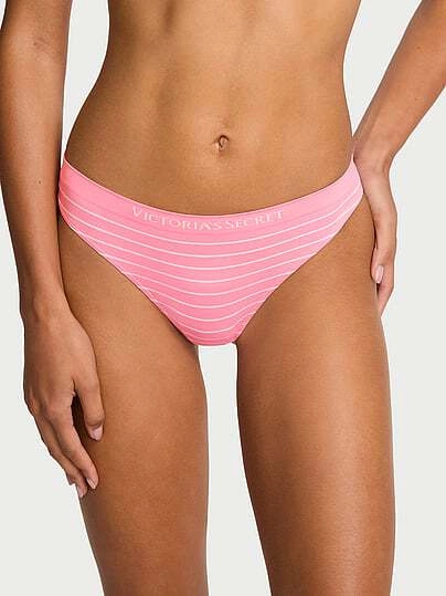 Victoria's Secret Seamless Thong Panty - Print