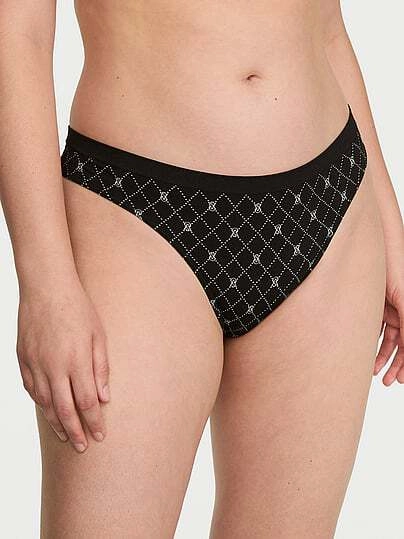 Victoria's Secret Seamless Shimmer Thong Panty - Print
