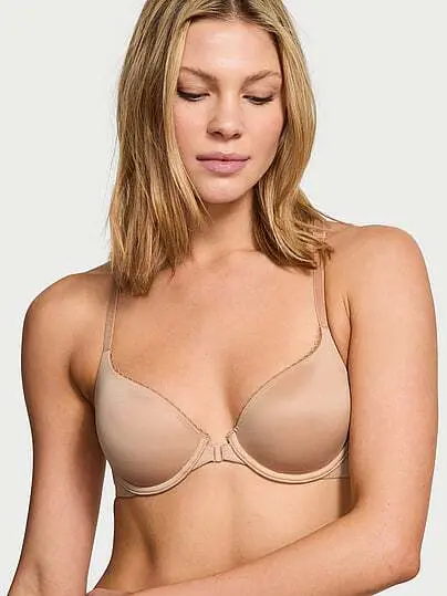 Victoria's Secret Body Victoria Lightly Lined Racerback Demi Bra - Beige