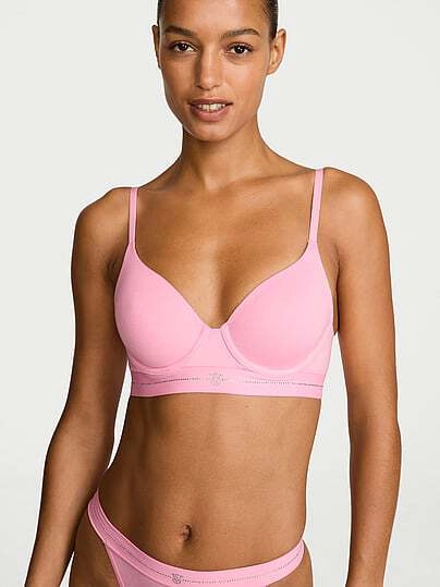 Victoria's Secret The T-shirt Smooth Lightly Lined Full-coverage Bra - Pink