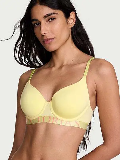 Victoria's Secret The T-shirt Lightly Lined Full-coverage Smooth Bra - Yellow