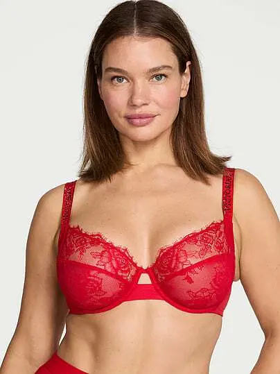 Victoria's Secret Very Sexy The Fabulous Scattered Shine Strap Unlined Full-cup Bra - Red