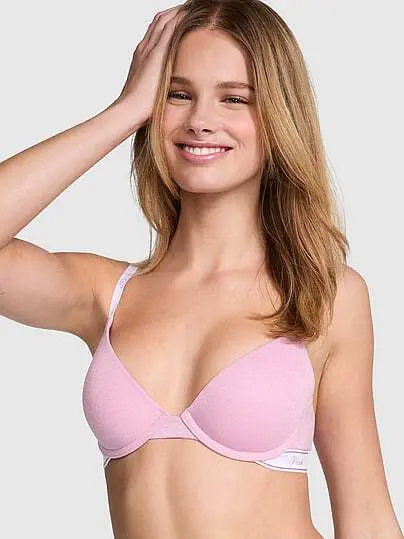 Pink Wear Everywhere Push-up Bra - Gold