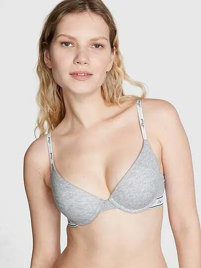 Pink Wear Everywhere Everywhere™ Push-up Bra - Grey