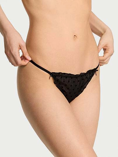 Victoria's Secret Dream Angels Watercolor Motif Flutter Thong Panty - Print