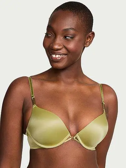 Victoria's Secret Very Sexy Bombshell Logo Shine Strap Add-2-cups Push-up Bra - Beige