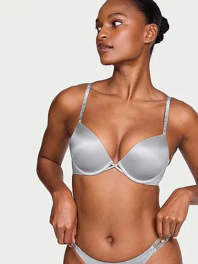 Victoria's Secret Very Sexy Bombshell Add-2-cups Smooth Push-up Bra - Grey
