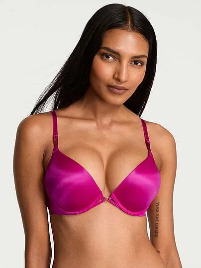 Victoria's Secret Very Sexy Bombshell Logo Shine Strap Add-2-cups Push-up Bra - Purple