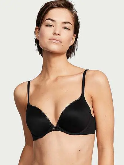 Victoria's Secret Body Victoria Lace Racerback Push-up Bra - Black