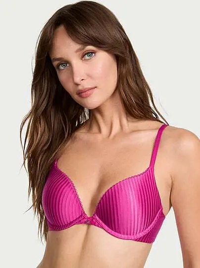 Victoria's Secret Body Victoria Lace Racerback Push-up Bra - Pink