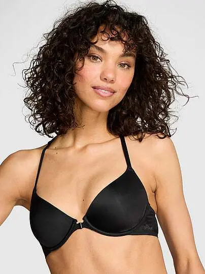 Pink Wear Everywhere Everywhere™ Lightly Lined Full Coverage T-shirt Bra - Black
