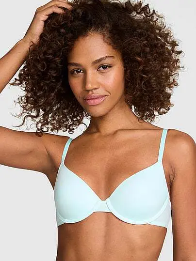 Pink Wear Everywhere Everywhere™ Lightly Lined Full Coverage T-shirt Bra - Blue