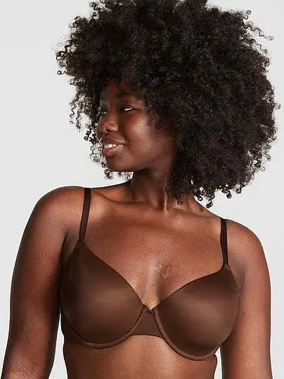 Pink Wear Everywhere Everywhere™ Lightly Lined Full Coverage T-shirt Bra - Brown