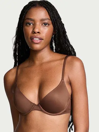 Pink Wear Everywhere Everywhere™ Lightly Lined Full Coverage T-shirt Bra - Brown