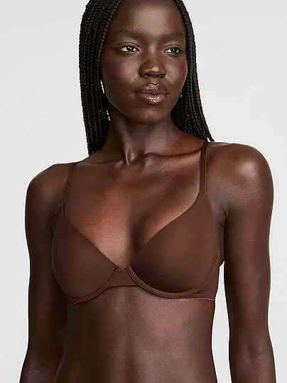 Pink Wear Everywhere Everywhere™ Lightly Lined Full Coverage T-shirt Bra - Brown