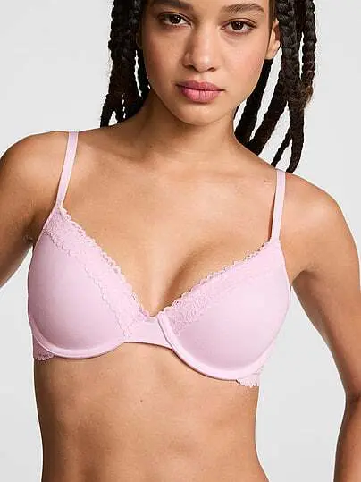 Pink Wear Everywhere Everywhere™ Lightly Lined Full Coverage T-shirt Bra - Pink