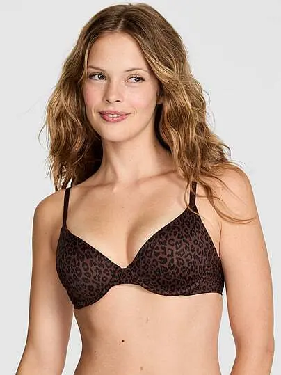 Pink Wear Everywhere Everywhere™ Lightly Lined Full Coverage T-shirt Bra - Print
