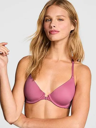 Pink Wear Everywhere Everywhere™ Lightly Lined Full Coverage T-shirt Bra - Red